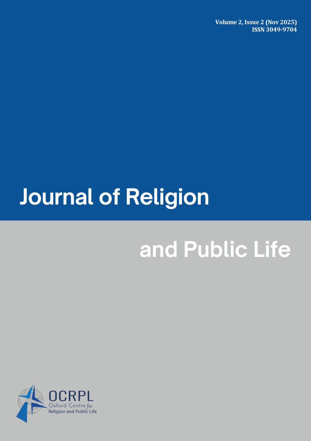 Journals - Journal of Religion and Public Life